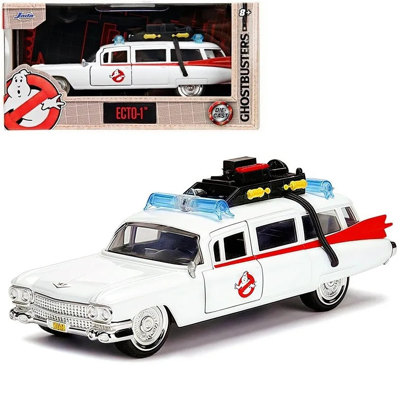 โมเดลรถ Cadillac Metallic Ghostbusters Ecto-1 ขนาด 13 ซม. สเกล 1:32 ...