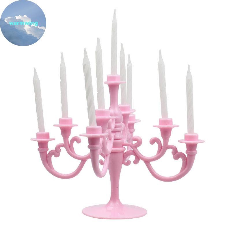 Warmwing Ins สไตล์ Retro ยุโรปหรูหราเค้กตกแต่งเชิงเทียนเบเกอรี่วันเกิดงานแต่งงานขนาดเล็ก Plug-In ...