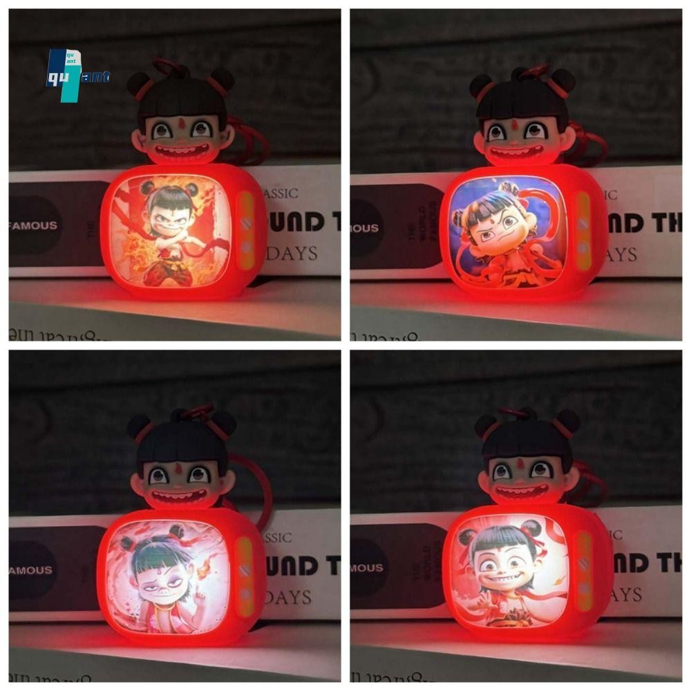 Quantumsky Ne Zha 2 กระพริบพวงกุญแจ,ภาพยนตร์อะนิเมะ NeZha2 ตัวอักษร Ne Zha 2 กระพริบจี้,น่ารัก Q ...