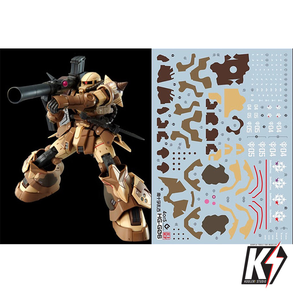 Waterdecal EVO HG MS-06GD Zaku (Selma) #ดีคอลน้ำสำหรับติดกันพลา กันดั้ม Gundam พลาสติกโมเดลต่างๆ ...