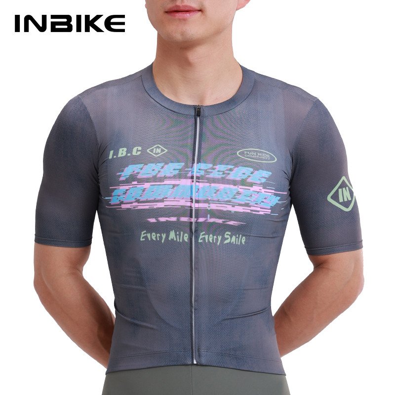 INBIKE ผู้ชายขี่จักรยานย์แขนสั้นระบายอากาศขี่จักรยานเสื้อแห้งเร็วฤดูร้อนจักรยานด้านบน จักรยาน ...