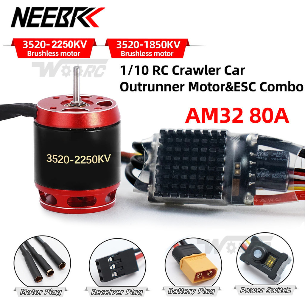 Neetopbrc AM32 การเขียนโปรแกรม ESC กันน ้ ํา 3520 Outrunner มอเตอร ์ ไร ...