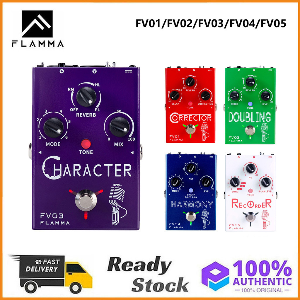 Original FLAMMA FV01 FV02 FV03 FV04 FV05 Vocal Effects โปรเซสเซอร์ ...