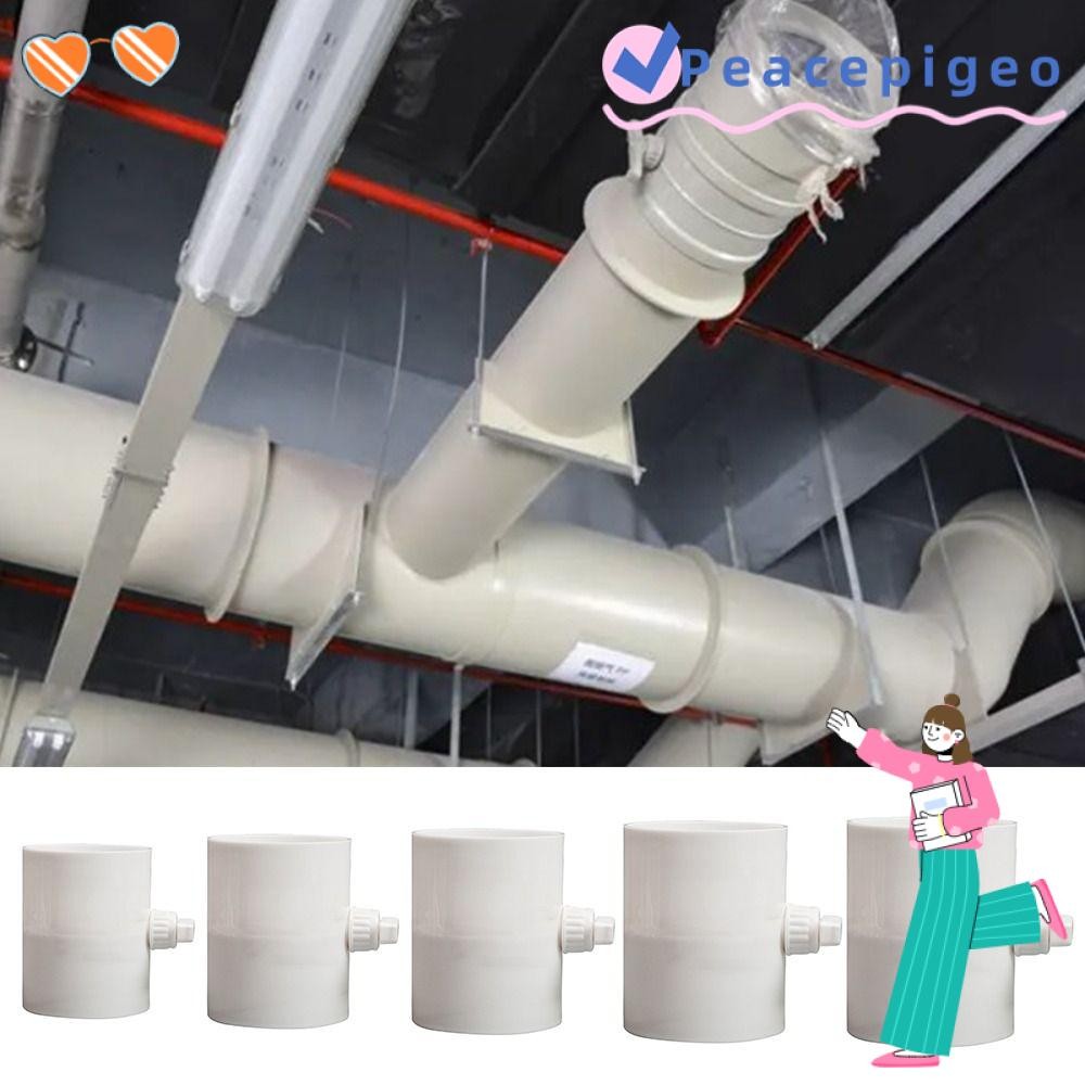 Peacepigeo วาล์วลม, คู่มือ 75/110/150/160/200 มม., วาล์วหมุนเวียน PVC รอบแบบพกพาวาล์วระบายอากาศ ...