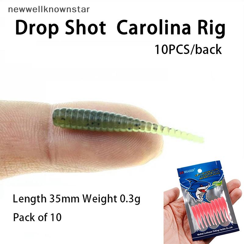 Newwellknownstar 10 ชิ้น 35 มิลลิเมตร 0.3 กรัม Lua รากตกปลาเหยื่ออ่อน ...