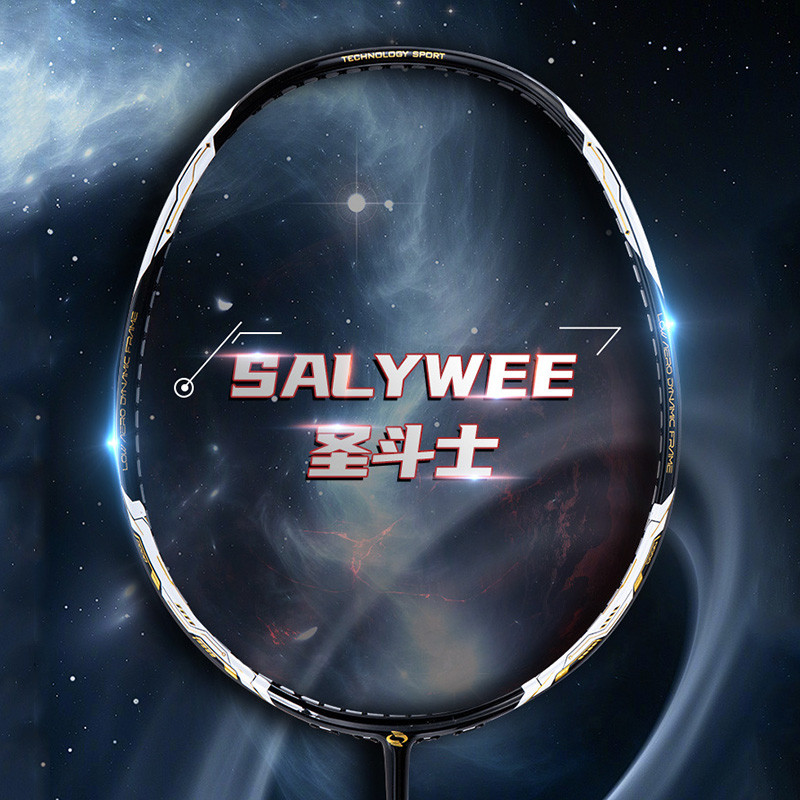 ไม้แบดมินตัน SALYWEE คาร์บอนไฟเบอร์เดี่ยว 4U 26lbs การฝึกอบรมการออกแบบ ...