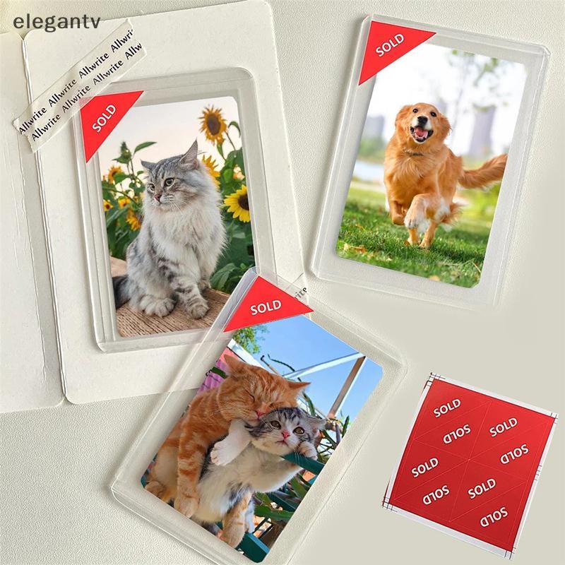 Egn 10 แผ่น/ล็อต Kawaii สีแดง SOLD ป้ายสติกเกอร์ Kpop Photocards ป้าย ...