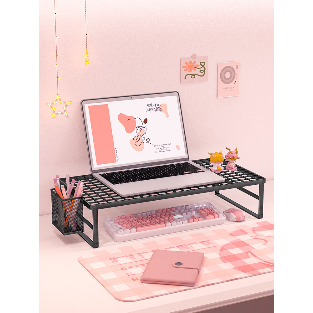 Computer Stand BBQ Rack Desktop Laptop Metal Cooling Base Monitor Riser ...