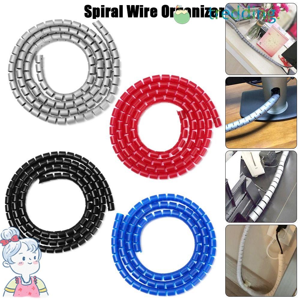 Tredding491 Spiral Wire Organizer Cover Tube Wrap Tube สารหน่วงไฟ Line ...