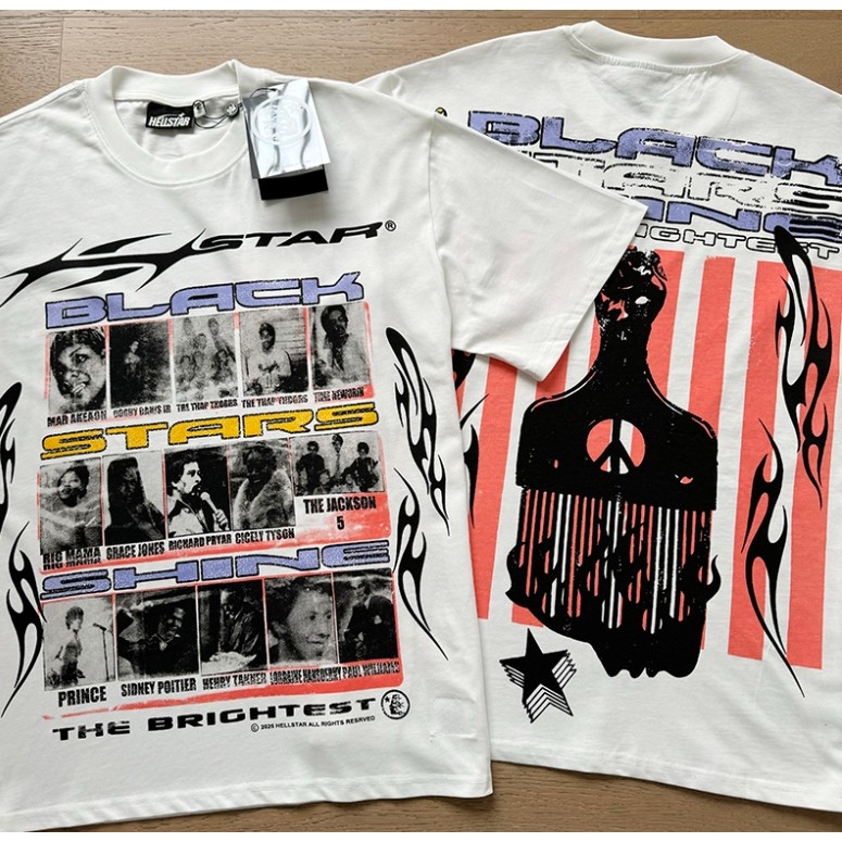 Real time Hellstar photo collection เสื้อยืดแขนสั้นพิมพ์ลาย | Shopee ...