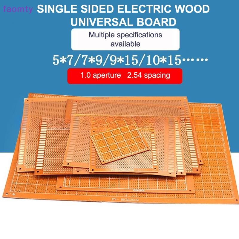 Faomty PCB Universal Board Single PCB Board Prototype Perforated Grid ...