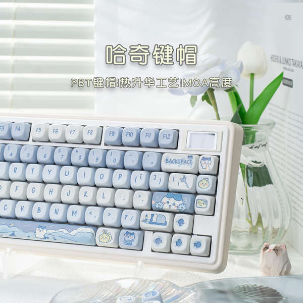 keycap ใส work egg keycaps Chikawa Hatch Keycap Xiaoba MOA Blue สาว ...