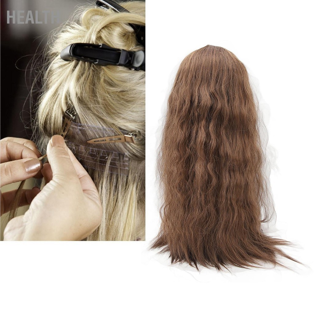 Health ผู้หญิงวิกผมหยิกยาว Central Parting Universal วิกผมหมวกสำหรับคอ ...