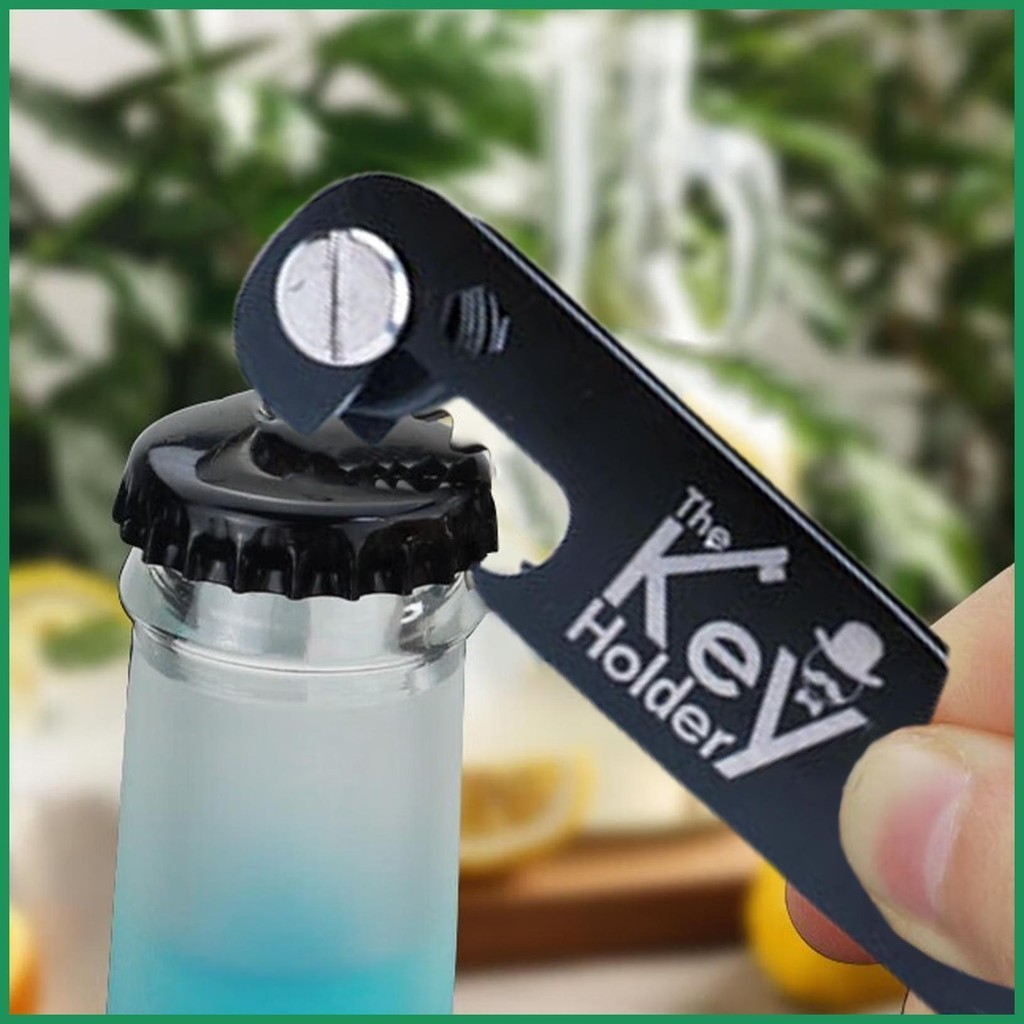 Compact Key Holder Key Organizer 2-in-1 ที ่ เปิดขวดแบบพกพาพวงกุญแจมัล ...