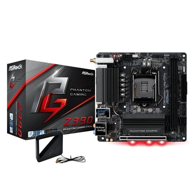 Z390 itx เมนบอร ์ ด LGA1151 Z390 Phantom Gaming-itx/ac forASROCK Mini-itx Gamiing Board Original ...