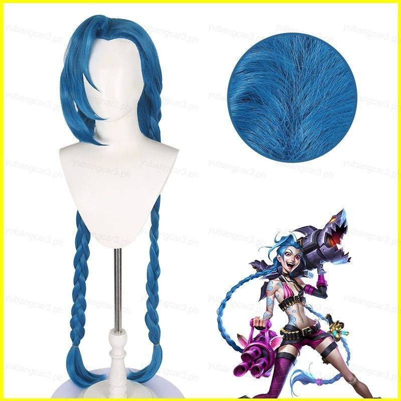 Ins League of Legends LOL Jinx คอสเพลย์วิกผมหนังศีรษะเทียมอะนิเมะผม ...