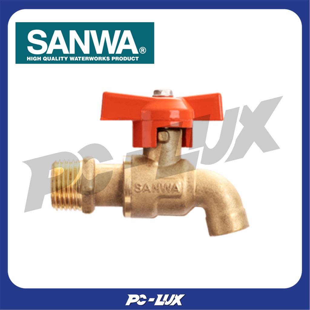 SANWA มินิก๊อกบอล รุ่น CK 15 MN ขนาดเกลียว 1/2 นิ้ว สีแดง | Shopee Thailand