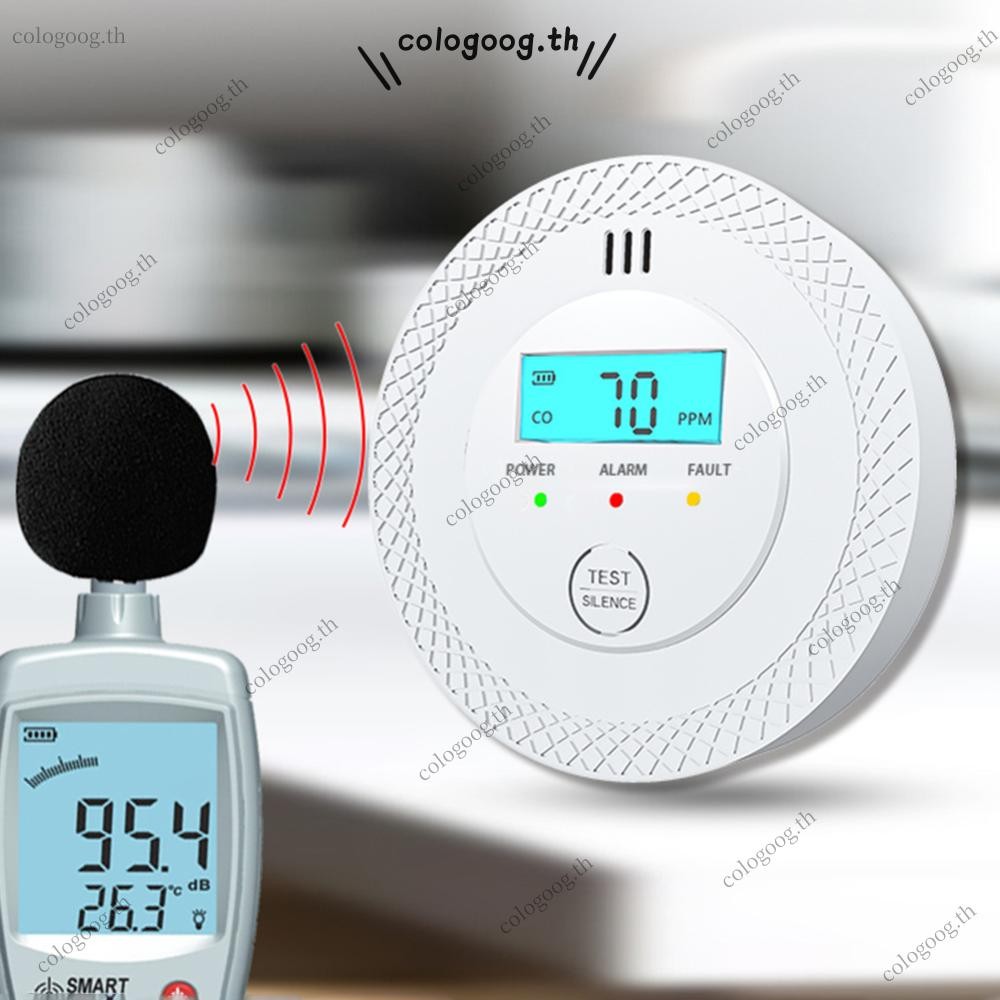 Co Alarm Sensor 85dB เครื่องตรวจจับ CO เตือนความไวสูงพร้อม LEDs สําหรับ ...