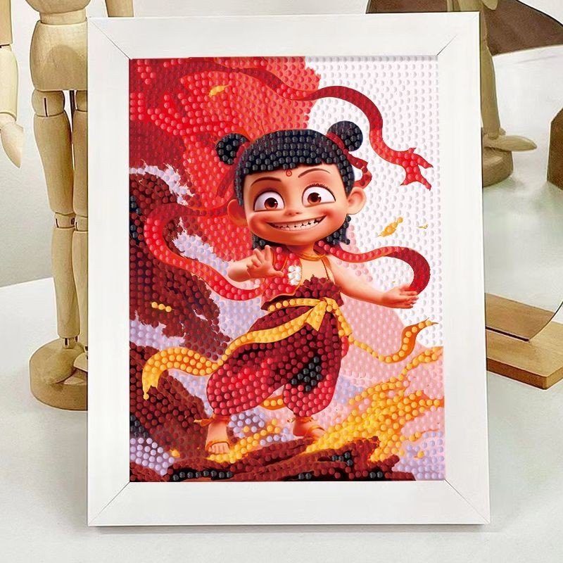 Nezha's Magic Boy Naohai Diamond Painting Handmade DIY Sticker Painting ...