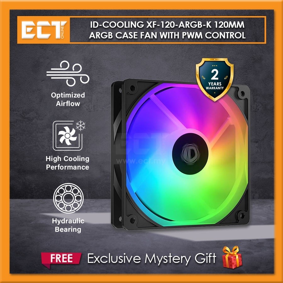 Id-cooling XF-120-ARGB-K XF-120-ARGB-W 120mm ARGB Case Fan พร้อมการ ...