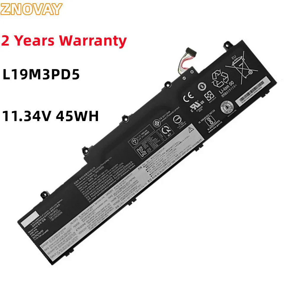 ZNOVAY 45WH L19M3PD5 L19D3PD5 Laptop Battery For Lenovo Thinkpad E14 ...