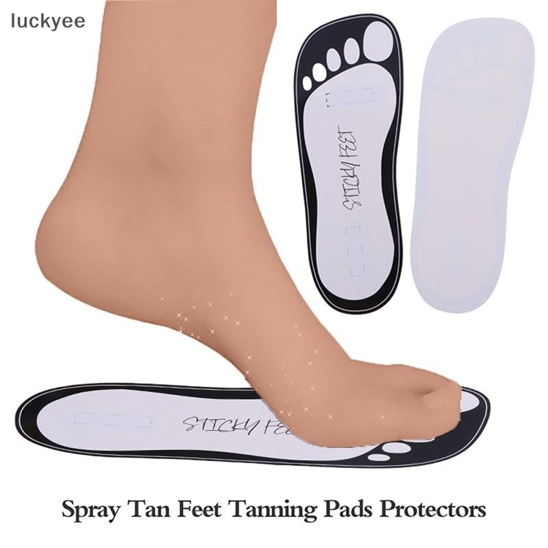 Luckyee 10 คู่ Tanning Sticky Feet Tan Foot Protectors อุปกรณ์เสริม ...