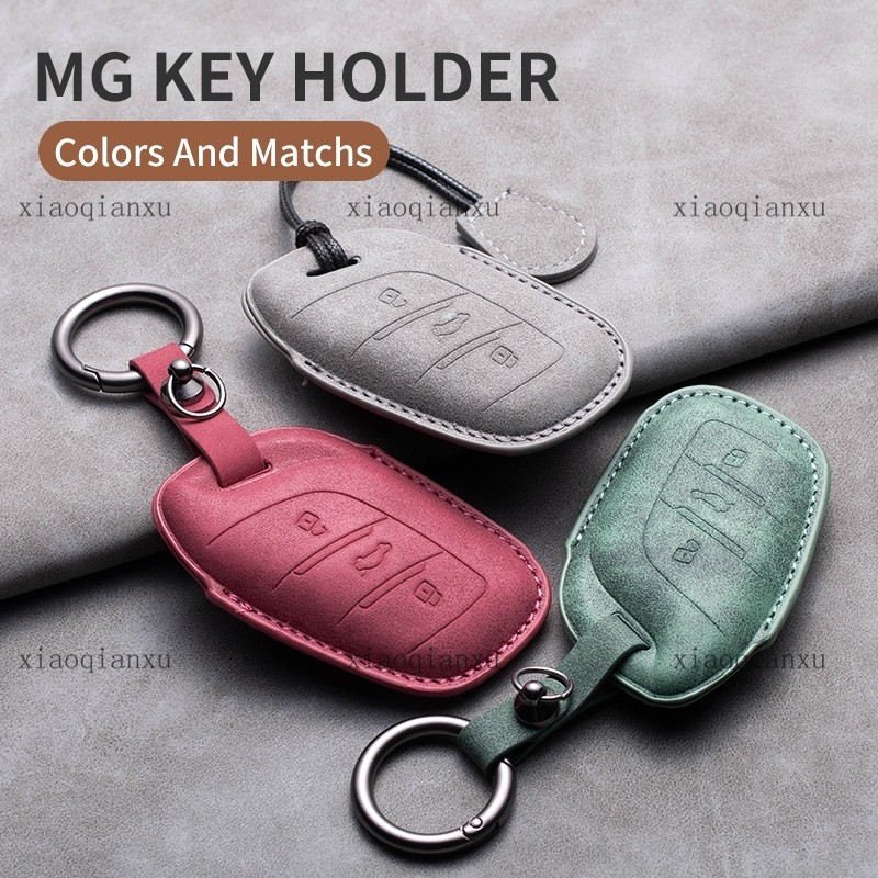 รถ Remote Key Case Suede อุปกรณ์เสริมสําหรับ Saic MG ZS EV MG6 MG4 EZS ...