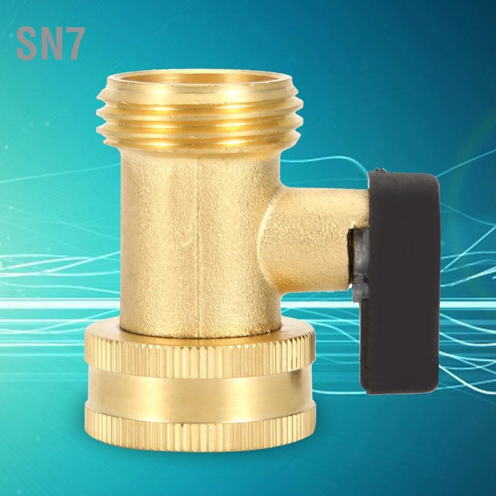 SN7 3/4 DN20 ทองเหลืองตรงผ่านบอลวาล์วท่อเชื่อมต่อสำหรับใช้ในสวน ...