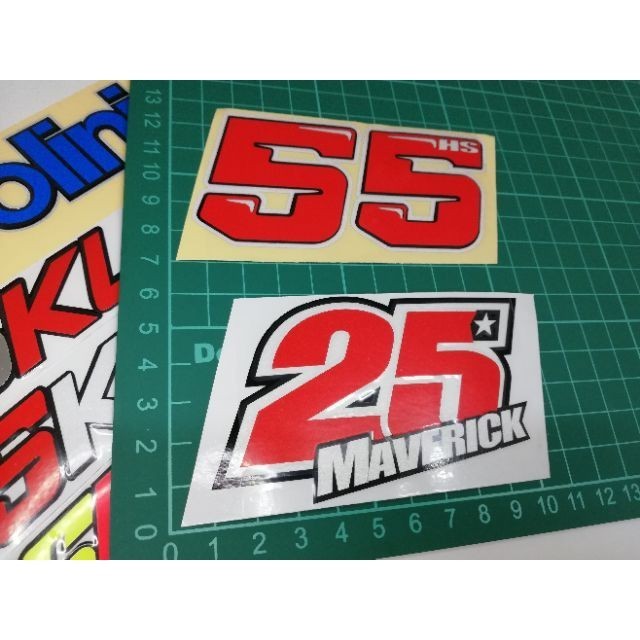 สติ๊กเกอร์ 55 25 Pantul Reflect Motor อะไหล่หมวกกันน็อค Stiker Cutting ...