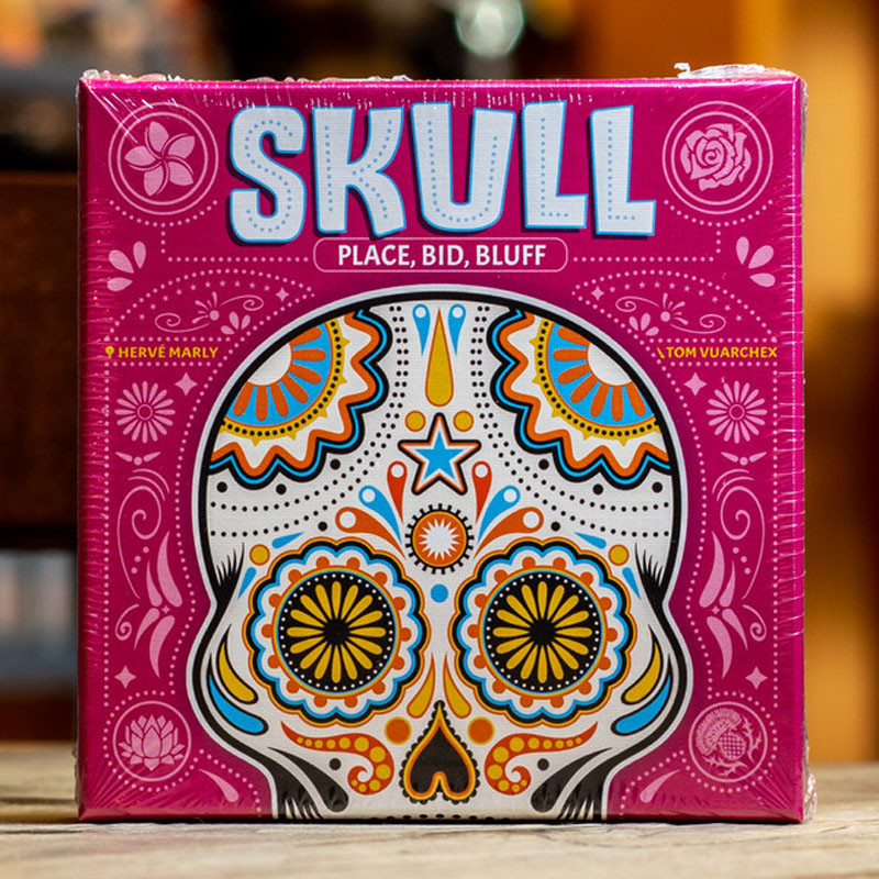 Skull Party Game Bluffing Strategy Game Family Board Game Skull Place ...