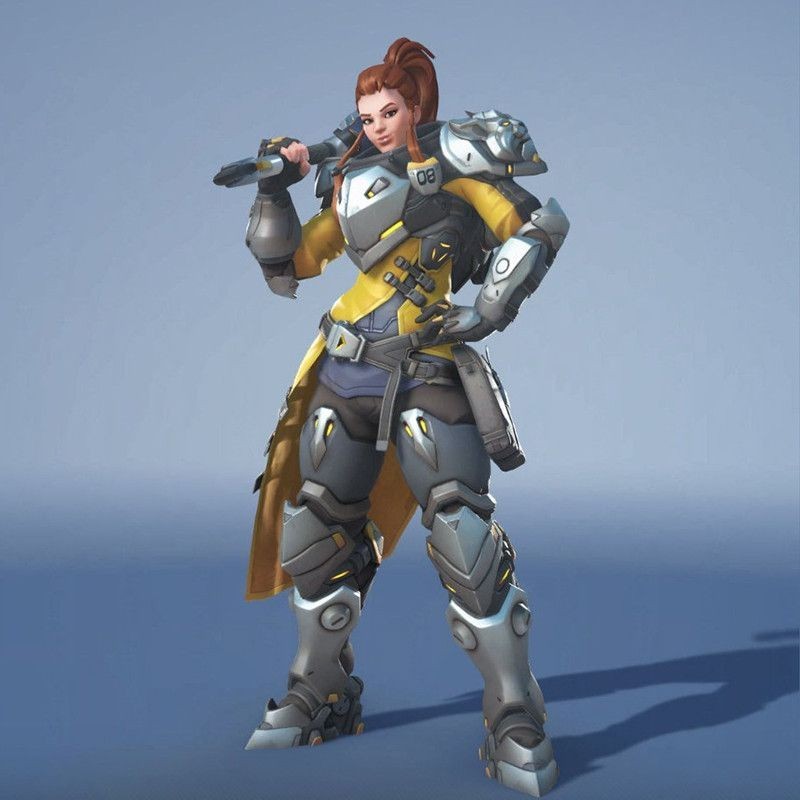 1:1คอสเพลย์ Overwatch 2 Brigeta, ชุดเกราะสวมใส่ได้, หมวกกันน็อค, รุ่น ...