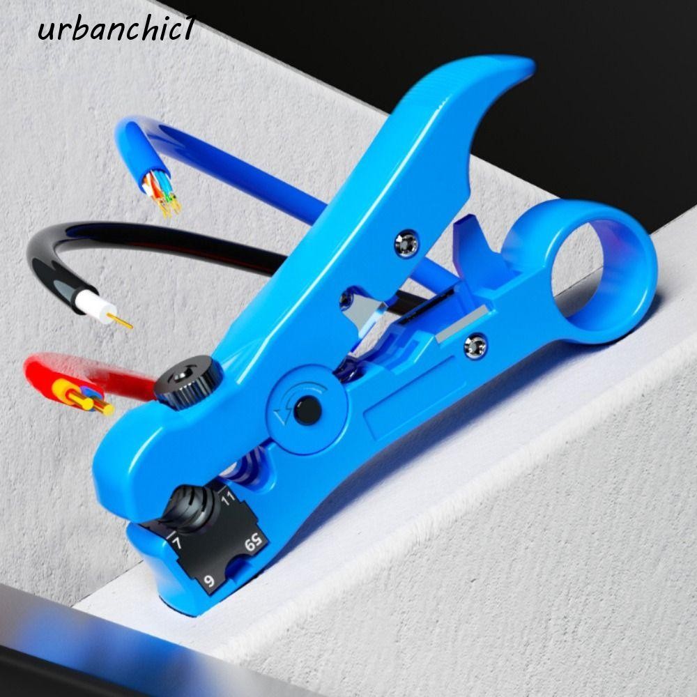 Urbanchic คีมลวดสายเคเบิล,เหล็ก Multi-functional Wire Stripper,All-In-One Peeler เครื่องมือทนทาน ...