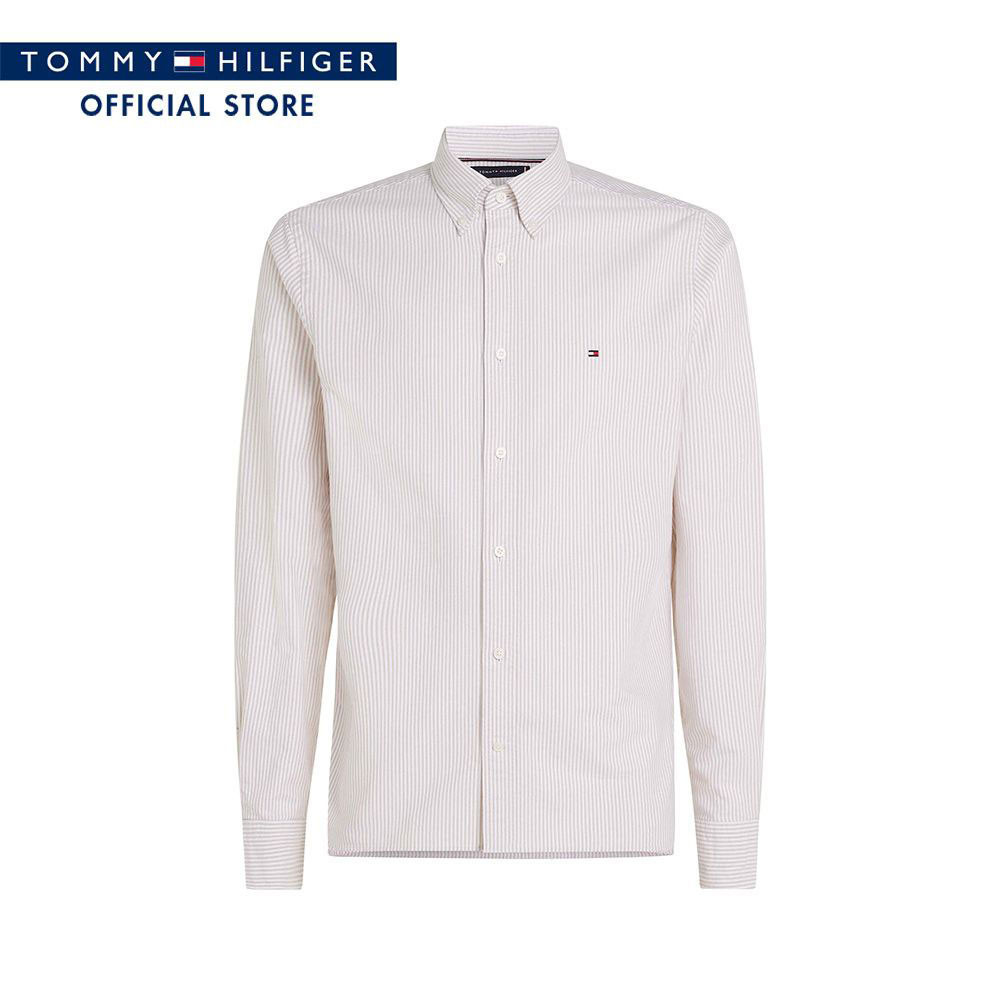 Tommy Hilfiger เสื้อ ผู้ชาย รุ่น MW0MW36238 0C8 - สีขาว ทรง Regular Fit ...