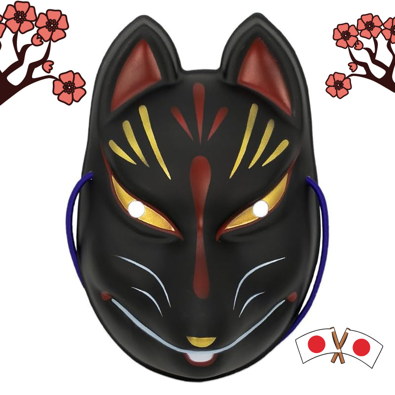 "Traditional Japanese Animal Masks for Festivals and Costumes" | Shopee ...