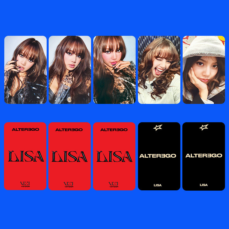 2-16pcs BP BLACKPINK LISA SOLO 2 ALTER EGO Lomo การ์ด ROCKSTAR JAPAN ...