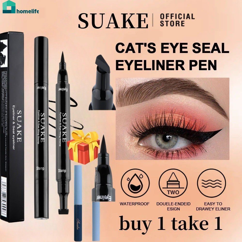 ซื้อ 1 แถม 1 ฟรี SUAKE 2 in 1 Double Side Magic Eyeliner Seal Stamp ...