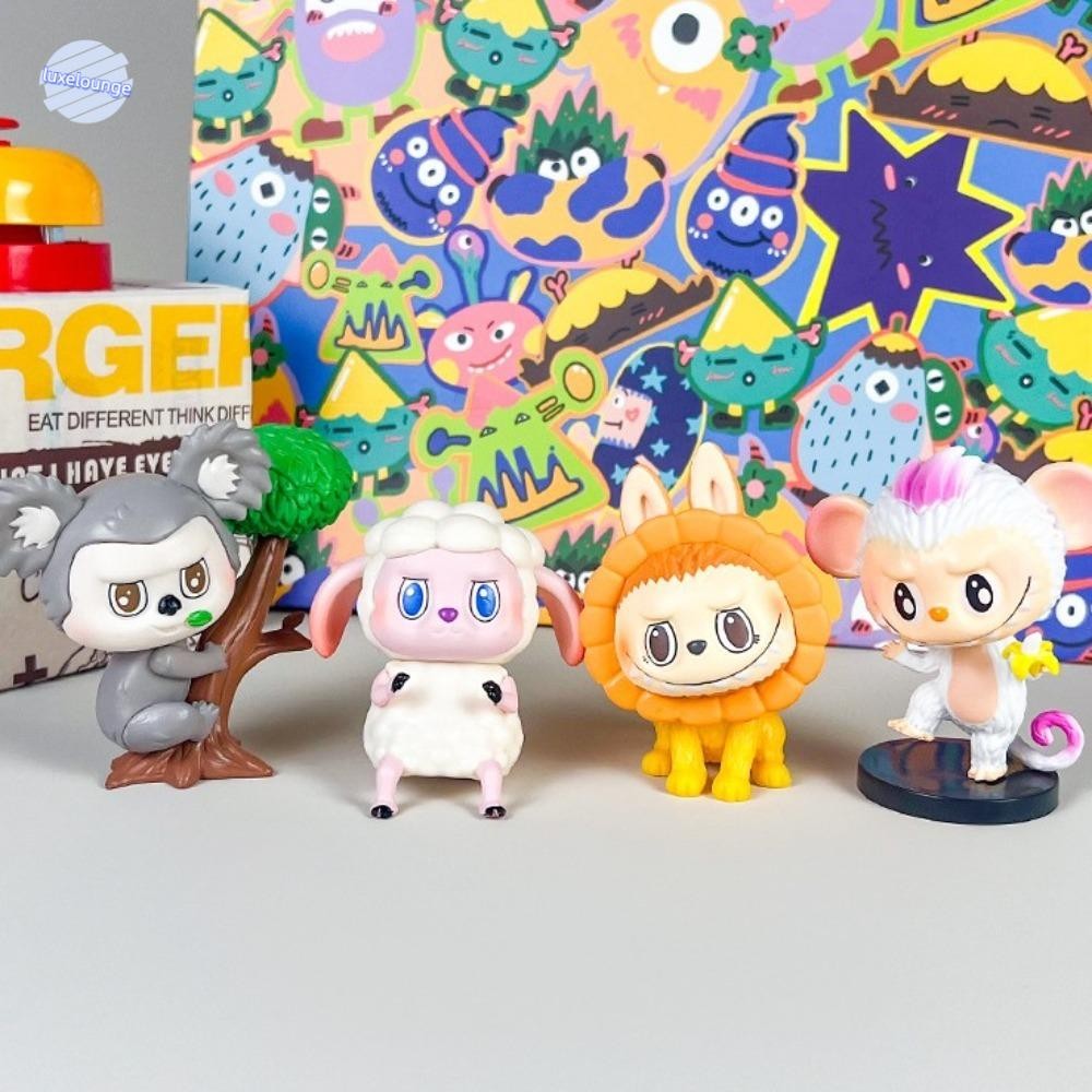 Luxelunge Labubu Action Figure, น่ารักอะนิเมะ Labubu รูปตุ๊กตา ...