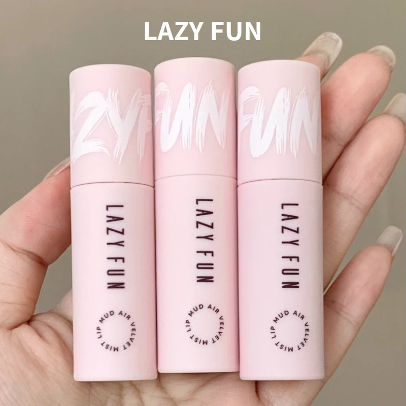 LAZY FUN ลิปกลอส Matte No ลิปลายความอิ่มตัวสูง | Shopee Thailand