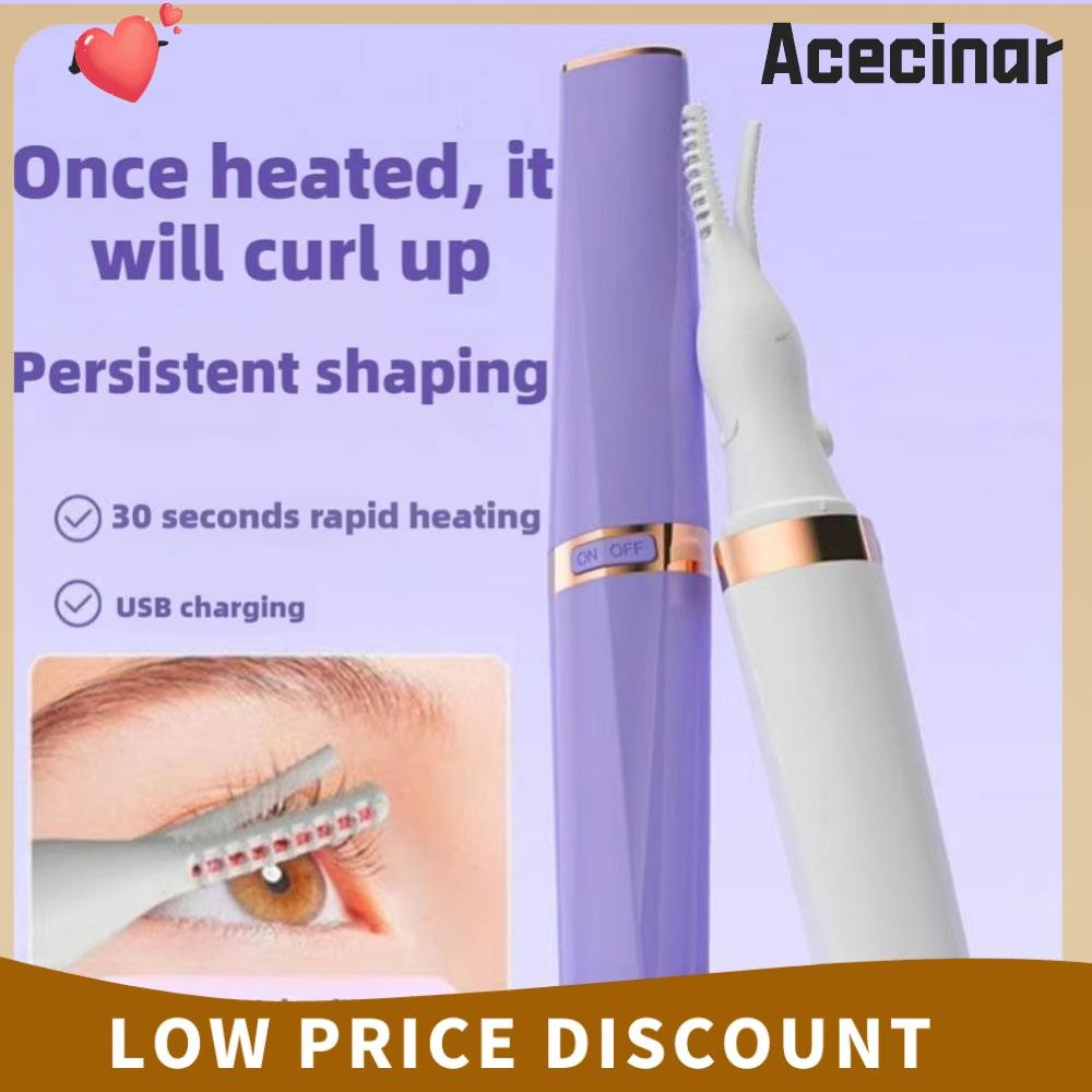Acecinar ที่ดัดขนตาไฟฟ้า, USB ชาร์จยาวนาน Heated Eye Lashes, Mini ความ ...