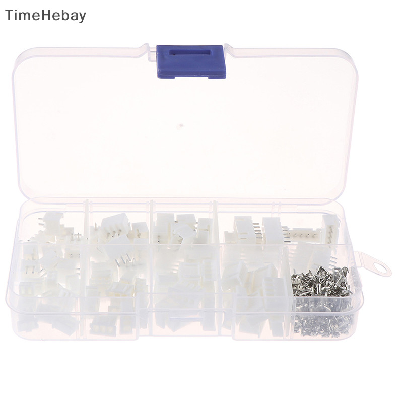 Timehebay 1Box JST-XH Kit 2/3/4/5Pin XH2.54MM Terminal Housing PCB ...