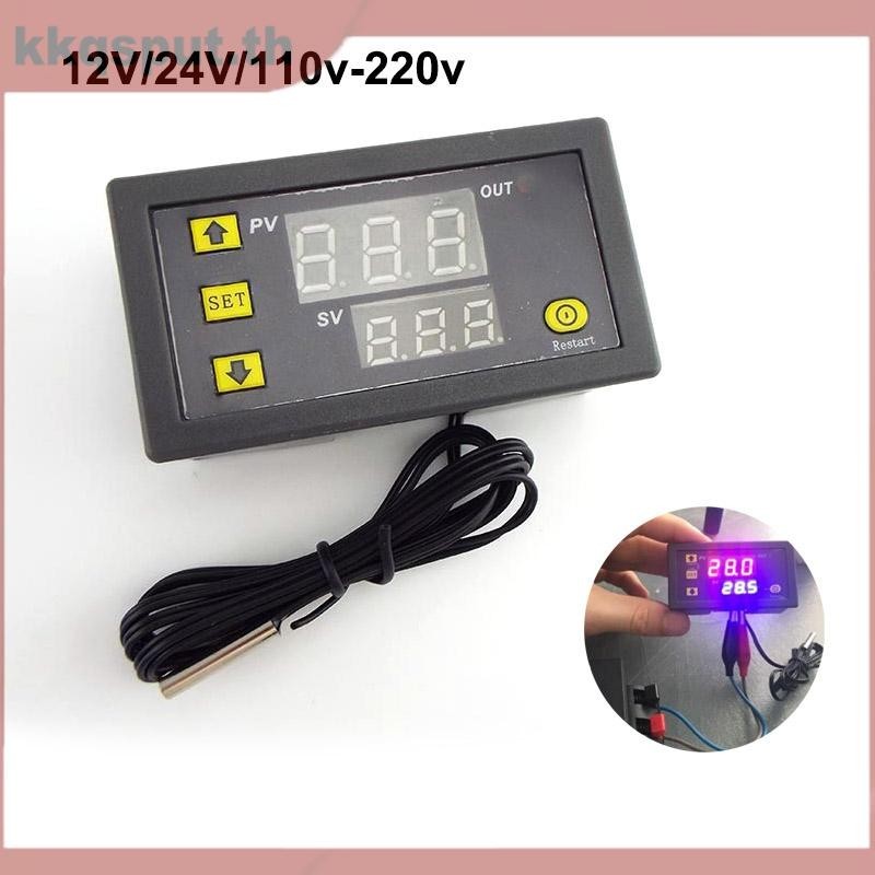 W3230 12 V 24 V 110 V 220 V AC DC LED จอแสดงผลดิจิตอลอุณหภูมิ ...