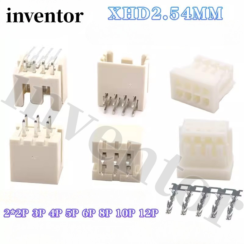 [10 ชุด] XHD2.54 มม./2.5 คู่แถวเชื่อมต่อตรงขาโค้งปลั๊กซ็อกเก็ตเปลือกยาง ...