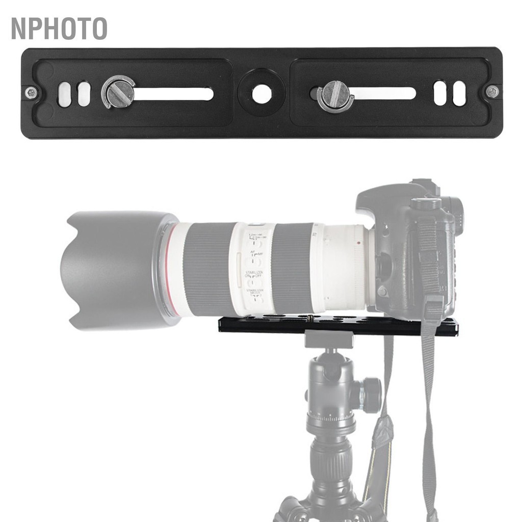 Nphoto Quick Release Plate Slide Rail Universal ยาวพร้อมสกรู D แหวน ...