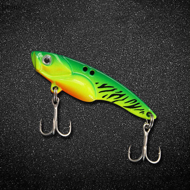 [Dhin] 3d Eyes Metal Vib Blade Lure Sinking Vibration Baits ประดิษฐ์ Vibe สําหรับ Bass Pike ...