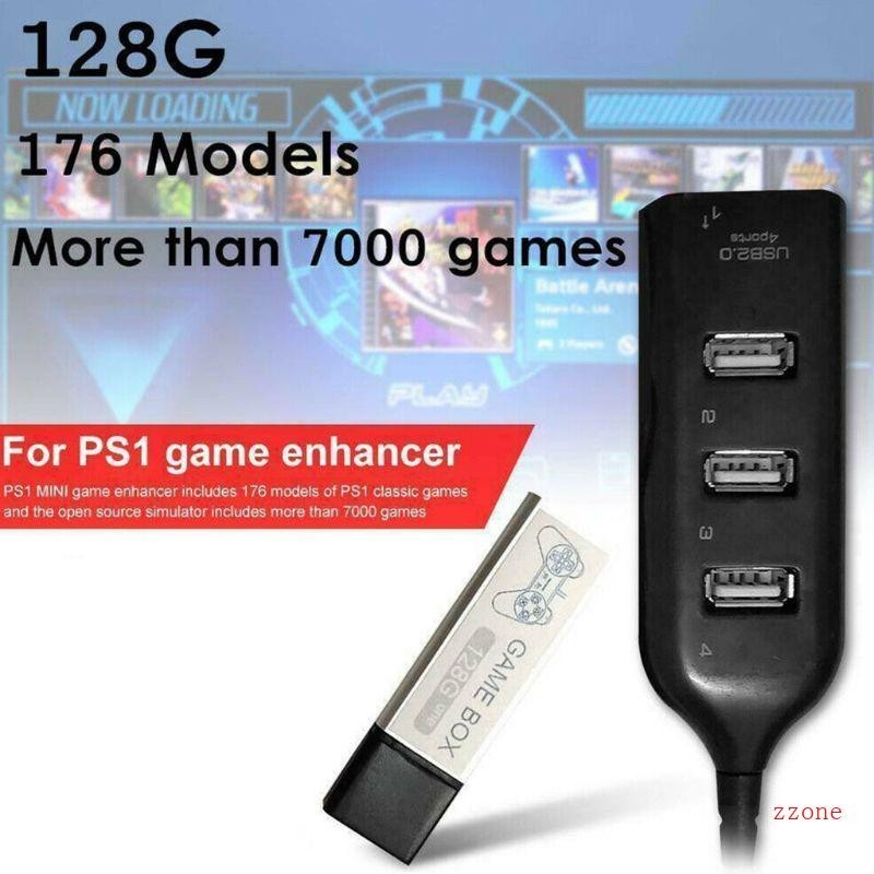 Zzz 128GB Flash Drive กล ่ องเกม USB HUB ในตัว 7000 เกมอุปกรณ ์ เสริม ...