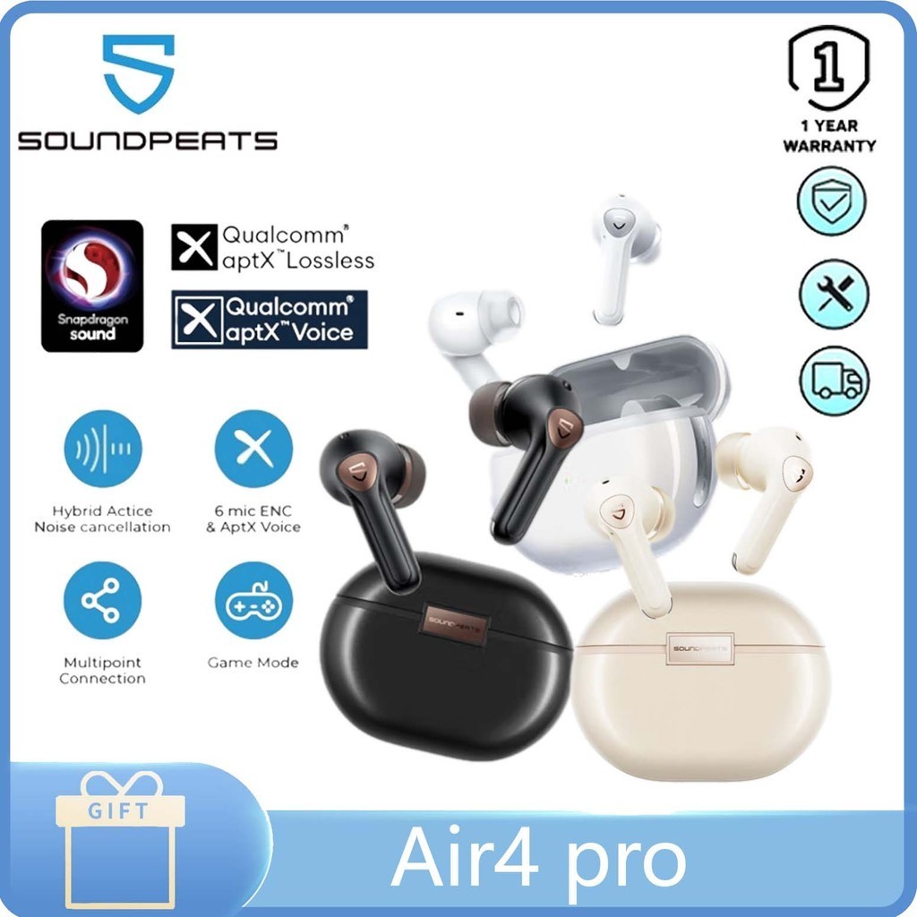Soundpeats Air4 Pro HiFi คุณภาพเสียงสูง 5.3 ANC หูฟังบลูทูธในหู ...