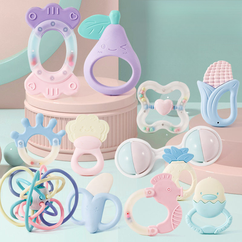 Baby Rattle Bell 0-6 เดือนยางกัด | Shopee Thailand