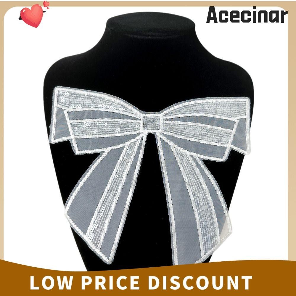 Acecinar โบว์ Corsage, เสื้อผ้าผู้หญิง Double Layered Organza ดอกไม้ ...