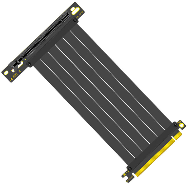 Pcie 4.0 X16 Riser Cable Video Card Extension Shielded ยืดหยุ่น 90 ...