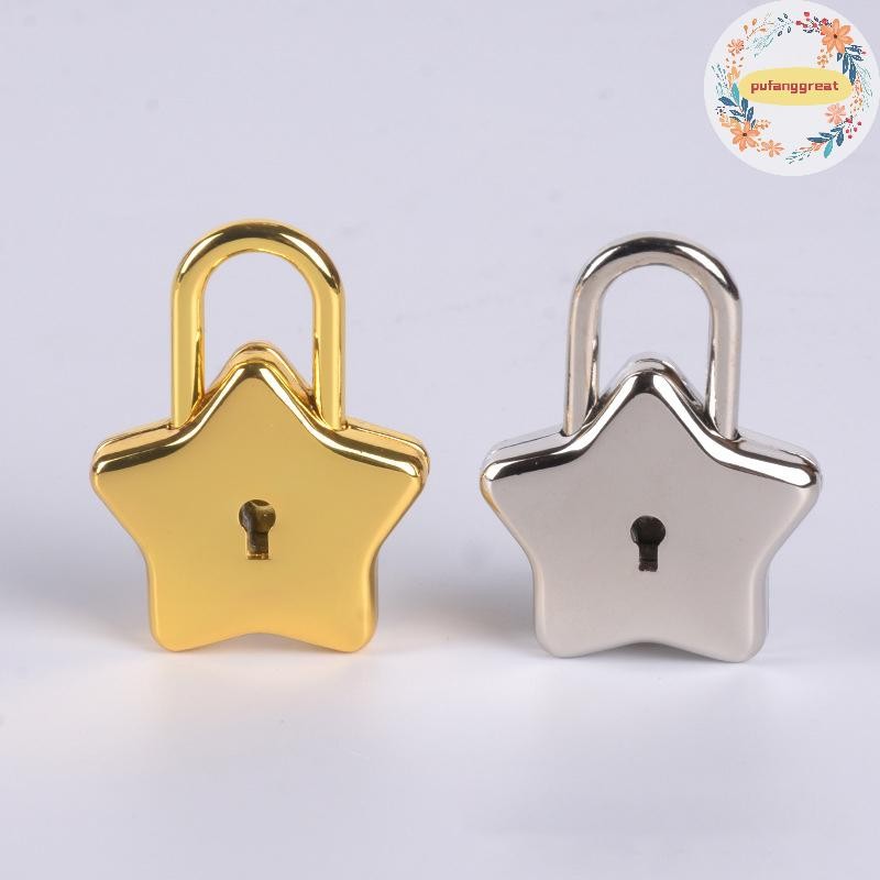 Pufanggreat Mini Star Shape Archaize Keyboards Locker Security Key Lock ...